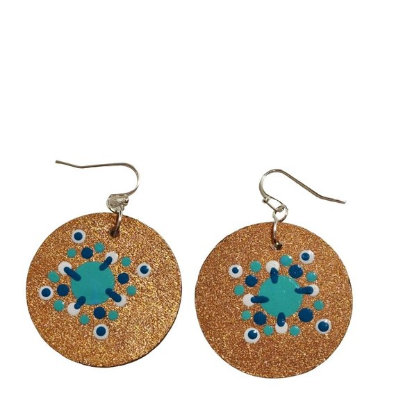 Hand Crafted | Jewelry | Retro Evil Eye Turquoise Blue Copper White ...